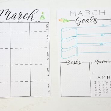 March 2018 Monthly Planning Kit ⋆ Sheena of the Journal