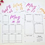 Bullet Journal Weekly Spreads for May 2018 - Instant Download!