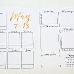 Bullet Journal Weekly Spreads for May 2018 - Instant Download!