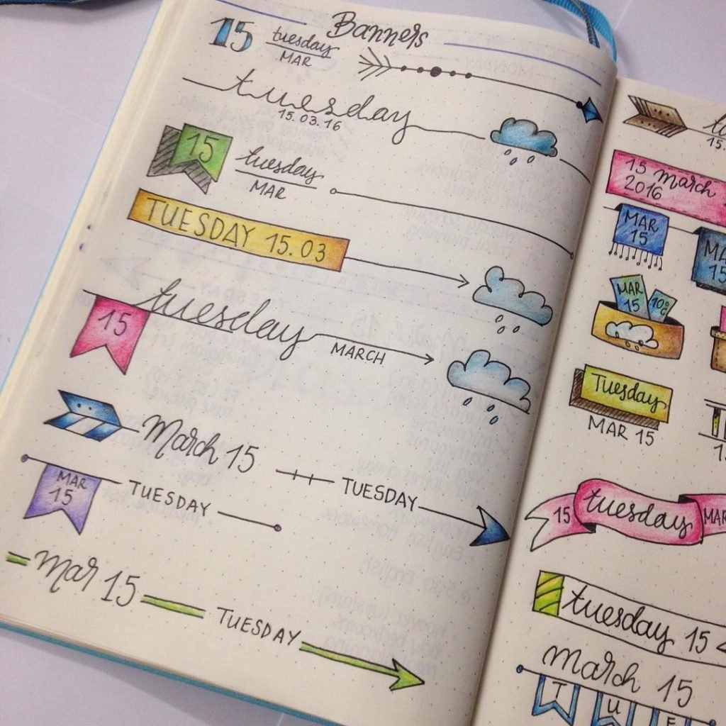 30 Easy Bullet Journal Header Ideas With Tutorial 30 Easy Bullet Journal Header Ideas With Tutorial