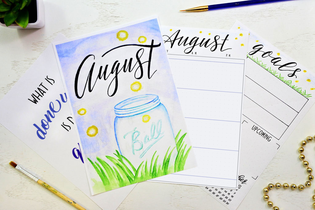 August Bullet Journal Printables for 2021 ⋆ Sheena of the Journal