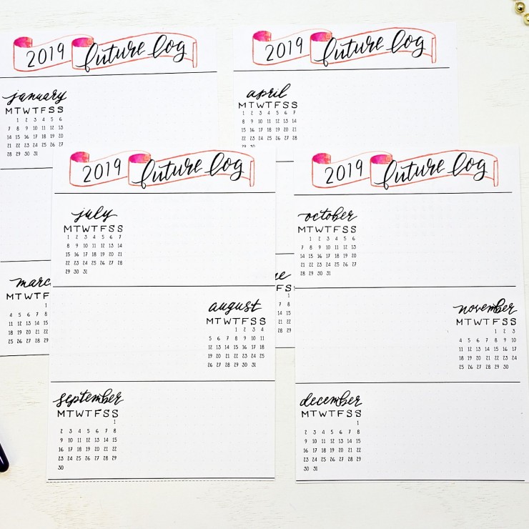 2019 Planner Printables Combo Pack ⋆ Sheena of the Journal