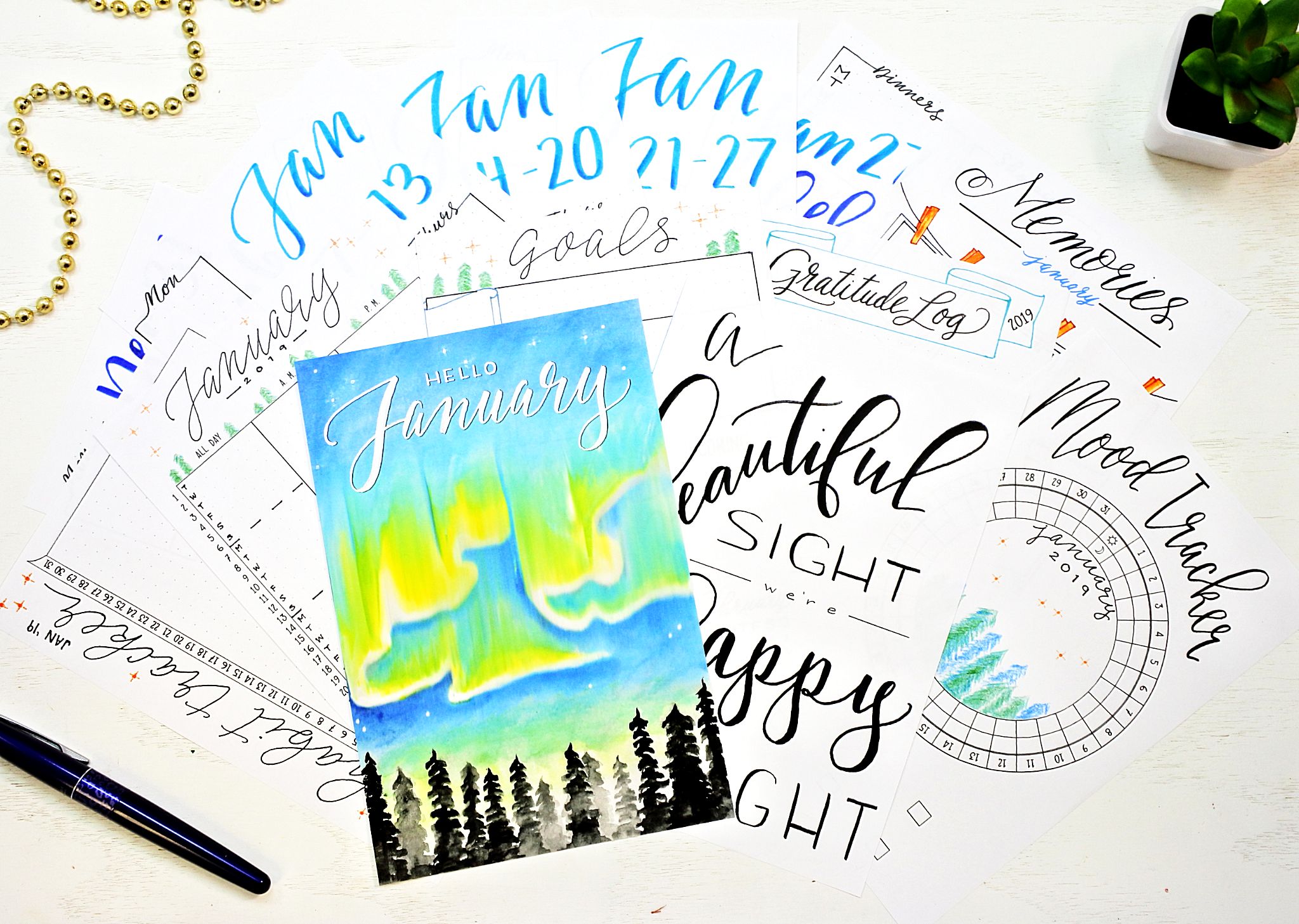 January Bullet Journal Printable Setup ⋆ Sheena of the Journal