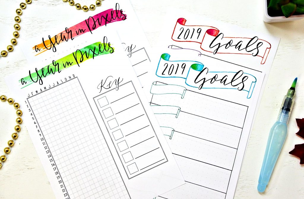 Year in Pixels 2019 Printable! ⋆ Sheena of the Journal