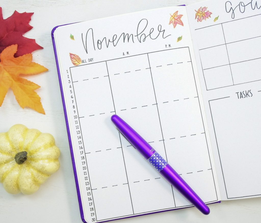 November 2019 Bullet Journal Setup ⋆ Sheena of the Journal