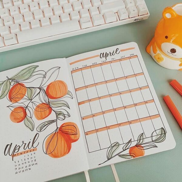 Amazing 2024 April Bullet Journal Spreads! ⋆ Sheena of the Journal